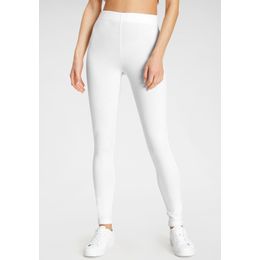 Leggings Flashlights, Damen, Gr. 52, N-Gr, wei&szlig;, Obermaterial: 95% Baumwolle, 5% Elasthan, Basic, eng lang, Hosen Leggings, Figurbetont, Topseller