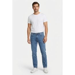 Slim-fit-Jeans BOSS Orange "DELAWARE BO", Herren, Gr. 40, L&auml;nge 32, turquoise, aqua440, Denim/Jeans, Obermaterial: 99% Baumwolle, 1% Elasthan, unifarben, slim fit, Jeans Slim-fit-Jeans, mit BOSS Leder-Badge