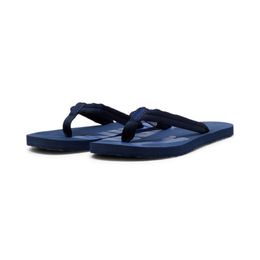 Zehentrenner Puma "EPIC FLIP V2", Damen, Gr. 44,5, blau (club navy, cobalt glaze), Textil, bedruckt, Schuhe Zehentrenner, sportlicher Stil, mit bedruckter Optik, leichtes Textil-Obermaterial