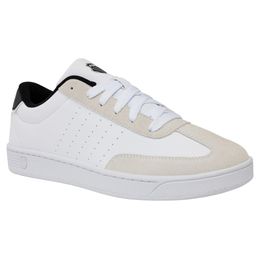 Sneaker K-Swiss "COURT BALBOA SDE", Herren, Gr. 42, wt, clddancer, blk, Synthetik, Schuhe Sneaker