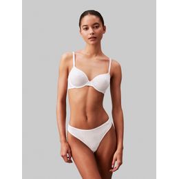 B&uuml;gel-BH "LIGHTLY LINED DEMI", Damen, Gr. 75, Cup C, wei&szlig;, Spitze, Obermaterial: 89% Polyamid, 11% Elasthan, Calvin Klein Underwear, unifarben, k&ouml;rpernah, BHs B&uuml;gel-BH, aus hochwertiger Spitze