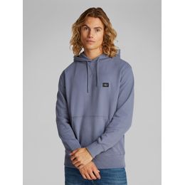 Sweatshirt Calvin Klein Jeans "WOVEN LABEL HOODIE", Herren, Gr. XXL, grau (grisaille), Sweatware, Obermaterial: 100% Baumwolle, unifarben, regular fit, elastischer Bund, Sweatshirts Sweatshirt, K&auml;ngurutasche, Logostickerei