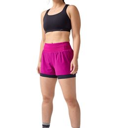 Brooks High Point 3" 2-in-1 Short 2.0 Bekleidung Damen pink XS
