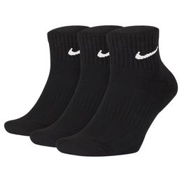 Nike Everyday Cushion Training Socks (3 Pairs) Bekleidung Unisex schwarz M
