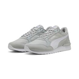 Sneaker Puma "ST RUNNER V4 NL", Herren, Gr. 42,5, cool light gray, Puma wei&szlig;, Textil, Schuhe Sneaker, atmungsaktives Obermaterial aus Textil, innen weich gepolstert