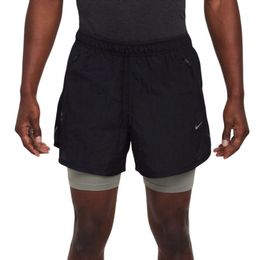 Nike Stride Running Division Mid Short Bekleidung Herren schwarz XL