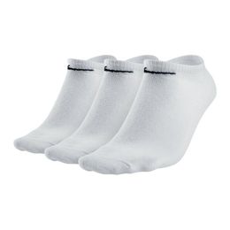Nike Everyday Cushioned Training No-Show Socks (3 Pairs) Bekleidung Unisex wei&szlig; L