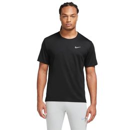 Nike Dri-Fit UV Miler Short-Sleeve Running Top Bekleidung Herren schwarz M