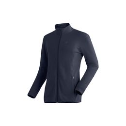 Fleecejacke Maier Sports "Sinaia M", Herren, Gr. 56, blau (dunkelblau), 100% Polyester, hoch geschlossener Ausschnitt, Jacken Fleecejacke, Herren Midlayer, atmungsaktiv und schnelltrocknend, Slim Fit