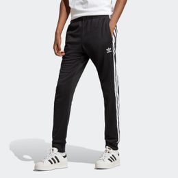 Sporthose adidas originals "ADICOLOR CLASSICS SST", Herren, Gr. XS, N-Gr, schwarz (schwarz, normal, gr.), Obermaterial: 60% Polyester, 40% Baumwolle, bestickt, Hosen Sporthose, Superstar