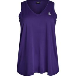 Active By Zizzi Sports Top 'ABASIC' female Purple size S