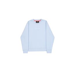 Sweater Alpha Industries "Foam ML Sweatshirt", Herren, Gr. M, artic blau, Obermaterial: 80% Baumwolle, 20% Polyester, regular fit, Sweatshirts Sweater