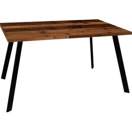 M&auml;usbacher Schreibtisch M&Auml;USBACHER "Big System Office", schwarz (schwarz matt, texas oak, schwarz, texas oak), B:160cm H:75cm T:70cm, Tische, Schreibtisch, Breite 160 cm