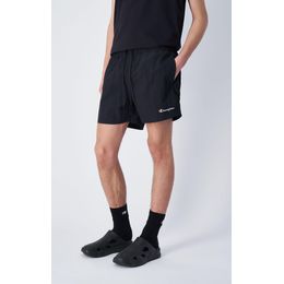 Badeshorts Champion "Icons Beachshort Mid", Herren, Gr. XXXL (56), N-Gr, schwarz (nbk), Web, Obermaterial: 100% Polyamid, Badehosen Badeshorts, f&uuml;r Erwachsene, sportlicher Stil, schnelltrocknend