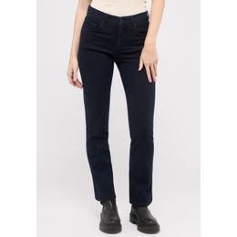Bootcut-Jeans Angels "LENI", Damen, Gr. 46, L&auml;nge 29, blau (night blau), Denim/Jeans, Obermaterial: 92% Baumwolle, 6% Polyester, 2% Elasthan, bootcut fit, Jeans Bootcut-Jeans