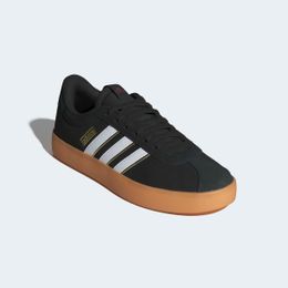 Sneaker adidas Sportswear "VL COURT 3.0", Herren, Gr. 47, schwarz-wei&szlig; (core schwarz, cloud wei&szlig;, team victory rot), Leder, Textil, Schuhe Sneaker, inspiriert vom Design des adidas samba