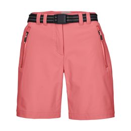 Bermudas Killtec "KOS 19 WMN BRMDS", Damen, Gr. 40, Normalgr&ouml;&szlig;en, rot (hellrot), Obermaterial: 100% Polyester, Hosen Bermudas, wasserabweisend, schnelltrocknend, Stretch-Material, inkl. G&uuml;rtel