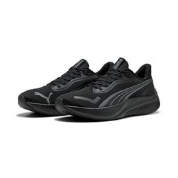 Laufschuh Puma "POUNCE LITE", Damen, Gr. 43, schwarz (Puma schwarz, cool schwarz gray), Textil, Schuhe Laufschuh, mit PROTREAD Gummilaufsohle, mit SOFTFOAM+ D&auml;mpfungstechnologie