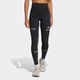 Lauftights adidas Performance "ADI365 RUNNING CLIMAWARM+ LEGGINGS", Damen, Gr. M, N-Gr, schwarz (schwarz, normal, gr.), Obermaterial: 79% Polyester, 21% Elasthan, Hosen Lauftights