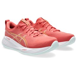 Laufschuh asics "GEL-CUMULUS 27", Damen, Gr. 37,5, schwarz pink clay, cream, Textil, Schuhe Laufschuh