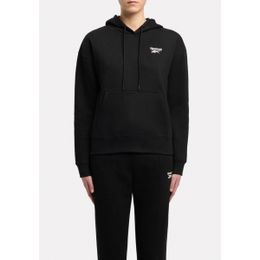 Kapuzensweatshirt Reebok "JENNY HOODY", Damen, Gr. XL, schwarz, Obermaterial: 60% Baumwolle, 40% Polyester, Sweatshirts Kapuzensweatshirt