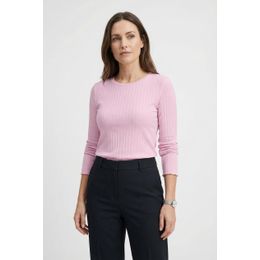 Longsleeve RICHROYAL, Damen, Gr. XL, soft orchid, Single Jersey, Obermaterial: 70% Viskose, 27% Polyester, 3% Elasthan, slim fit normal, Rundhals, Shirts Longsleeve, perfekt zum drunterziehen, mit Rollkante am Ausschnitt