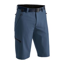Bermudas Maier Sports "Nil Bermuda", Damen, Gr. 52, Normalgr&ouml;&szlig;en, blau (jeansblau), 90% Polyamid, 10% Elasthan, Hosen Bermudas, kurze Herren Wanderhose, moderne Outdoor-Bermuda, Trekkinghose