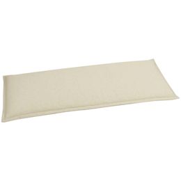 Bankauflage GO-DE, beige (sand), B:112cm H:6cm T:48cm, Obermaterial: 85% Baumwolle, 15% Polyester, Polsterauflagen, Bankauflage