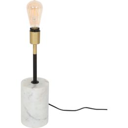 Kayoom Stehlampe "Stehlampe Caramia 287", wei&szlig; (wei&szlig;, messing, schwarz), 1, &Oslash; 12cm H: 40cm, 1 Stk., Leuchten, modern, stilvoll, Stehlampe