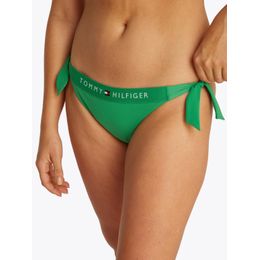 Bikini-Hose "TH SIDE TIE CHEEKY BIKINI", Damen, Gr. XS (34), N-Gr, radiant gr&uuml;n, Polyamid, Tommy Hilfiger Swimwear, unifarben, Badehosen Bikini-Hose, mit seitlichen Knotendetails