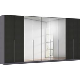 Dreht&uuml;renschrank OTTO HOME "Kleiderschrank Schrank Garderobe AGORDO mit Dekor- oder Hochglanzfront", graumetallic, effektgrau hochglanz, B:405cm H:229cm T:54cm, Schr&auml;nke, Dreht&uuml;renschrank, durchdachte Innenausstattung, in 8 Breiten und 2 H&ouml;hen MADE IN GERMANY