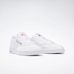 Sneaker Reebok CLASSIC "CLUB C 85", Herren, Gr. 38,5, wei&szlig; (wei&szlig;, sheer, grau), Leder, Schuhe Sneaker