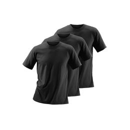 H.I.S. T-Shirt H.I.S "Unterziehshirt", Herren, Gr. 10/4XL, schwarz, Single Jersey, Obermaterial: 100% Baumwolle, unifarben, Basic, regular fit normal, Rundhals, abgesteppte Kante, Shirts T-Shirt, unifarben, Rundhalsausschnitt, aus Baumwolle