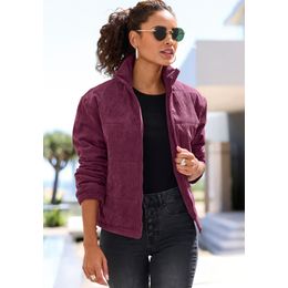 Cordjacke Buffalo, Damen, Gr. 40, aubergine, Cord, Obermaterial: 100% Polyester. Futter: 100% Polyester. Futter 2: 100% Polyester, unifarben, figurumspielend h&uuml;ftlang, mit innenliegendem Gummizug, Jacken Cordjacke, Topseller