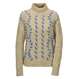 Madeleine Mode Madeleine Pullover Damen Gr&ouml;&szlig;e M beige / blau