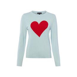 Franco Callegari Pullover Damen Gr&ouml;&szlig;e L mint / blutrot