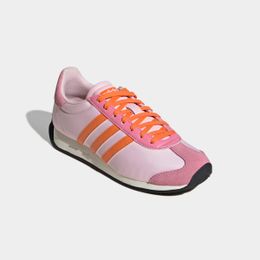 Sneaker adidas Sportswear "RUNVISTA", Damen, Gr. 41, clear pink, pure orange, bliss pink, Leder, Synthetik, Textil, Schuhe Sneaker