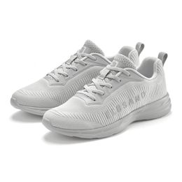 Sneaker ELBSAND "Freizeitschuh, Halbschuh, Turnschuh", Herren, Gr. 37, grau (hellgrau), Obermaterial: 70% Textilmaterial, 30% Lederimitat. Decksohle: 100% Textilmaterial. Futter: 100% Textilmaterial. Laufsohle: 100% Synthetik, unifarben, Schuhe Sneaker, mit elastischen B&auml;ndern f&uuml;r schnelles Reinschl&uuml;pfen, Unisex VEGAN, Topseller