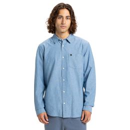 Langarmhemd Quiksilver "Yosemite Chambrayls", Herren, Gr. XL, US-Gr&ouml;&szlig;en, ashley blau, Obermaterial: 100% Walkfrottier;, Hemden Langarmhemd