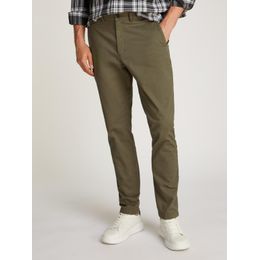 Chinohose Calvin Klein "MODERN TWILL SLIM CHINO", Herren, Gr. 31, L&auml;nge 34, braun (tarmac), Web, Obermaterial: 98% Baumwolle, 2% Elasthan, unifarben, slim fit normal, Hosen Chinohose, mit Logopr&auml;gung