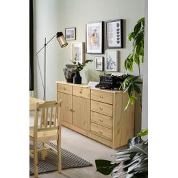 M&ouml;bilia Kommode M&Ouml;BILIA, beige (natur), B:118cm H:75cm T:35cm, Massivholz, Sideboards, Kommode, gefertigt aus massivem Kiefernholz