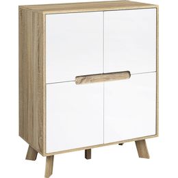 M&ouml;bilia Kommode M&Ouml;BILIA "Delea", wei&szlig; (natur, wei&szlig;), B:80cm H:102cm T:40cm, MDF, Sideboards, Kommode