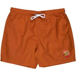 Badeshorts Santa Cruz "CLASSIC DOT SWIMSHORT", Herren, Gr. S, N-Gr, braun (amber), Obermaterial: 100% Nylon, Badehosen Badeshorts, sportlicher Stil, leichtes Obermaterial aus Nylon