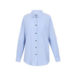 MIMO Bluse Damen Gr&ouml;&szlig;e M hellblau / wei&szlig;