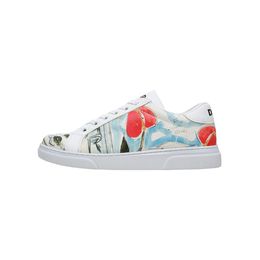 DOGO Sneaker low 'Ace Sneakers - Hartley's Flower' Damen Gr&ouml;&szlig;e 36 wei&szlig;