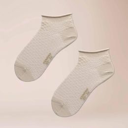 Sneakersocken Kunert "Sneaker Ajour Essential", Damen, Gr. 35-38, grau (holiday, greige 1557), Obermaterial: 61% Baumwolle CO. 39% Polyamid PA., Socken Sneakersocken