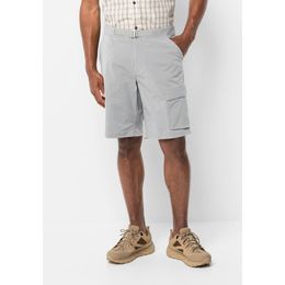 Shorts Jack Wolfskin "WANDERTHIRST SHORTS M", Herren, Gr. 56, Normalgr&ouml;&szlig;en, grau (cool, grau), OBERSTOFF: 94% POLYAMID, 6% ELASTHAN. Futter: 100% POLYESTER, Hosen Shorts