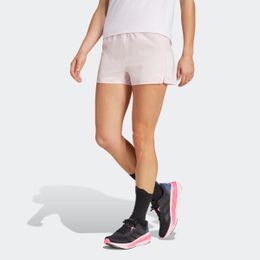 Laufshorts adidas Performance "OWN THE RUN", Damen, Gr. M, N-Gr, pink (clear pink, innenbeinl&auml;nge ca. 10 cm), Obermaterial: 100% Polyester, Hosen Laufshorts