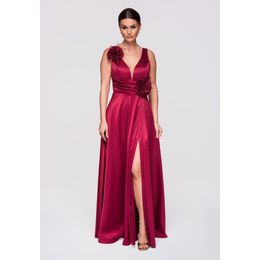 Ombre Abendkleid Damen Gr&ouml;&szlig;e 40 bordeaux Winterkleid