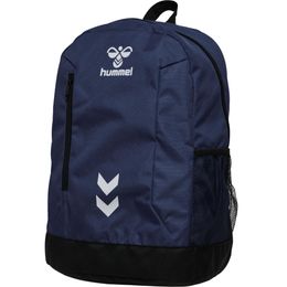Rucksack Hummel "hmlCORE 2.0 BACK PACK", blau (marine, schwarz), Rucks&auml;cke, Damen, Obermaterial: 100% Polyester, Rucksack, f&uuml;r Alltag und Sport, mit 27 Litern Volumen, aus gewebtem Polyester